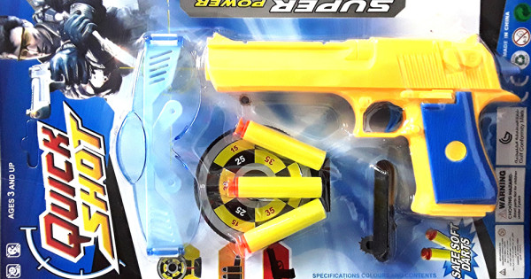 QUICK SHOT GUN TOY | MTK Housewares Ltd